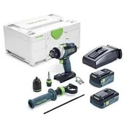FESTOOL Akku-Bohrschrauber TDC 18/4 5,0/4,0 I-Plus QUADRIVE