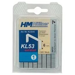 HM M&uuml;llner Klammern, Serie 53 L&auml;nge 6 mm