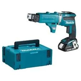 Makita Akku-Schnellbauschrauber DFS452AJX2 mit Magazinvorsatz, 2xAkku, Ladeger&auml;t & MAKPAC