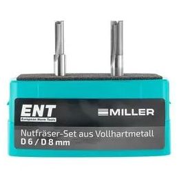 ENT Nutfr&auml;ser-Set aus Vollhartmetall D6/D8 mm