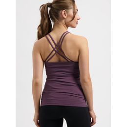 Urban Goddess Yoga & Activewear Sporttop 'Lyrais Yoga & Pilates' Damen Gr&ouml;&szlig;e M beere