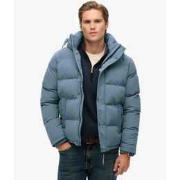 Superdry Herren Everest Kurze Pufferjacke mit Kapuze Blue - Gr&ouml;&szlig;e: Xxl 10202020005479VC005