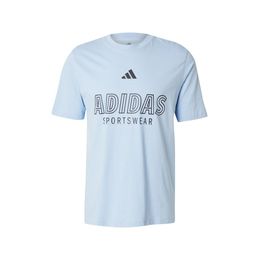 adidas Sportswear Sportshirt 'House Of Tiro' Herren Gr&ouml;&szlig;e S hellblau / schwarz