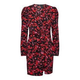 Pieces Kleid 'FALINE' Damen Größe 36 rosa / rot / schwarz Winterkleid