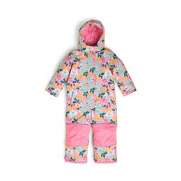 Tchibo - Kinder-Schneeanzug - Mädchen - Gr. 98/104 - pink/geblümt