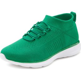 Lascana Damen Sneaker gr&uuml;n Gr&ouml;&szlig;e 37