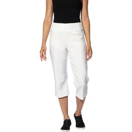 CR&Eacute;ATION L Damen Caprihose mit B&auml;ndchen-Verzierung ecru Gr&ouml;&szlig;e 36