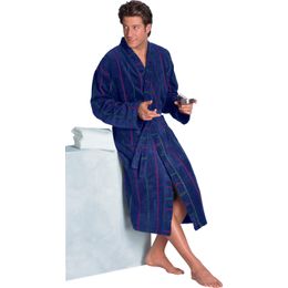 WEWO-Fashion Herren Bademantel blau Größe 60/62