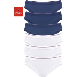 H.I.S. Damen Bikinislip marine, wei&szlig; Gr&ouml;&szlig;e 44/46