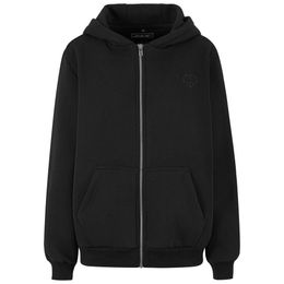 Miss Tee Zip-Up Hoodie 'Peace' female Black size XL