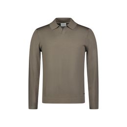 Roy Robson Strickpolopullover Herren Gr&ouml;&szlig;e M braun