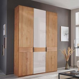 Pharao24.de Drehtürenschrank Schlafzimmerschrank teilmassiv 148 cm breit