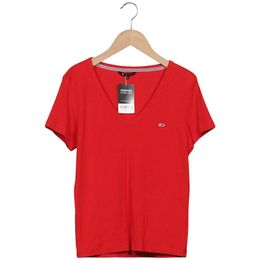 Tommy Jeans T-Shirt Damen Gr&ouml;&szlig;e L Second Hand rot