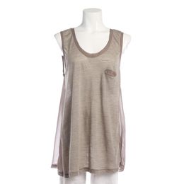 forte_forte Top / Seidentop Damen Gr&ouml;&szlig;e L Second Hand braun