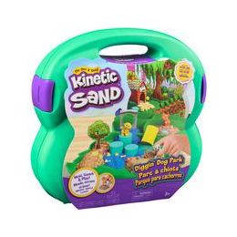 Spin Master Kinetic Sand - Hunde Park Koffer, Spielsand 680 Gramm Sand