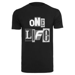 Mister Tee T-Shirt 'One Life' Herren Gr&ouml;&szlig;e 5XL grau / dunkelgrau / schwarz / wei&szlig;