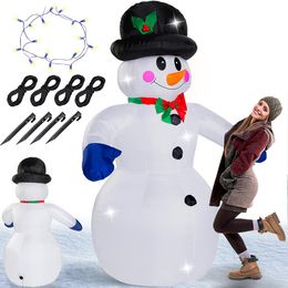 Monzana Aufblasbarer Schneemann mit 20 LEDs