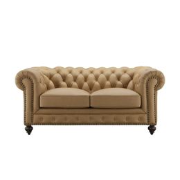 U.N.O uno Sofa im Vintagelook Chesterfield braun Ma&szlig;e (cm): B: 183 H: 80 T: 100.0 Sofas > Sofas nach Material > Ledersofas &raquo; Sofa DE