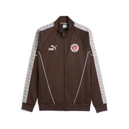 Puma Jacke 'FC St. Pauli King Anthem' Herren Gr&ouml;&szlig;e XXXL schoko / rot / wei&szlig;