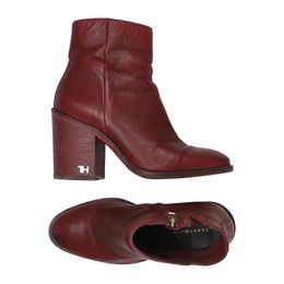 Tommy Hilfiger Stiefelette Damen Größe 36 Second Hand rot