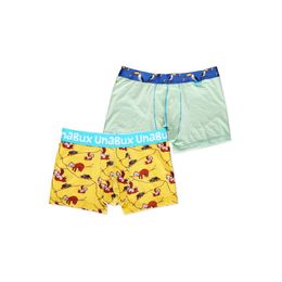 Unabux Boxer shorts male Yellow, Green size S