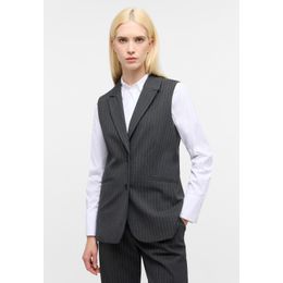 Longweste Eterna, Damen, Gr. 40_D, grau, 4% Elasthan, 43% Polyester, 53% Schurwolle, Westen