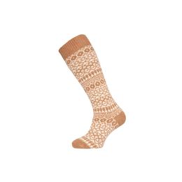 Homeofsocks Knee High Socks 'HOSK704' female Beige size 43-46