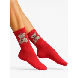 Lycille Socks female Red size 37-41