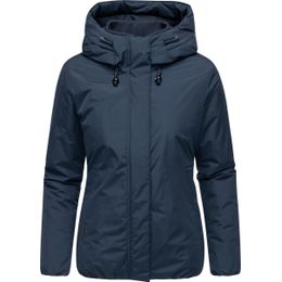 Winterjacke Ragwear "Sunniva Warm", Damen, Gr. L (40), navy, Obermaterial: 100% Polyester, Innenfutter: 100% Polyester, Wattierung: 100% Polyester, Basic, figurumspielend hüftbedeckend, hoch geschlossener Ausschnitt, eng elastischer Bund, Jacken, Wasserdichte und atmungsaktive Damen Jacke für den Winter