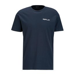 Replay T-Shirt 'Piece' Herren Gr&ouml;&szlig;e XXL navy / wei&szlig;