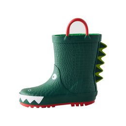 next Gummistiefel Jungen Gr&ouml;&szlig;e 20.5 gr&uuml;n / dunkelgr&uuml;n / rot / wei&szlig;