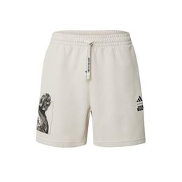 adidas Sportswear Sportshorts 'Star Wars The Mandalorian' Herren Größe M anthrazit / weiß