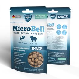 Marsavet MicroBell Snack &ndash; Vegane Hundesnacks mit mikrobiellem Protein &ndash; 100 g. Hypoallergene, getreidefreie Leckerli f&uuml;r sensible Hunde &ndash; nachhaltige