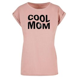 Merchcode T-Shirt 'Mothers Day - Cool mom' Damen Größe XXXL altrosa / schwarz / weiß