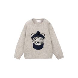 Mango Kids Pullover 'ROAR' Jungen Gr&ouml;&szlig;e 104 navy / greige / schwarz / offwhite