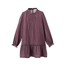 Mango Kids Kleid 'Carmela' M&auml;dchen Gr&ouml;&szlig;e 152 bordeaux / wei&szlig;