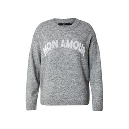 Vero Moda Curve Pullover 'VMCAMOREMIO' Damen Gr&ouml;&szlig;e L graumeliert / wei&szlig;