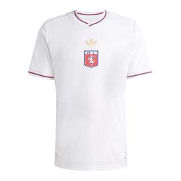 Adidas Olympique Lyon 75 Trikot Weiß, Größe M, Herren, Fan Artikel - 11teamsports