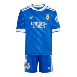 Adidas Real Madrid Trikot Set 3rd 2025/2026 Kids Blau, Größe 116, Kinder, Fan Artikel - 11teamsports
