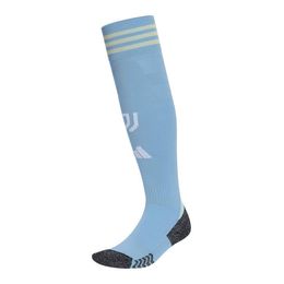 Adidas Juventus Turin Strumpfstutzen Away 2025/2026 Blau, Größe S (37-39), Herren, Fan Artikel - 11teamsports