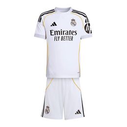 Adidas Real Madrid Mini Trikot Set Home 2025/2026 Kids Weiß, Größe 140, Kinder, Fan Artikel - 11teamsports