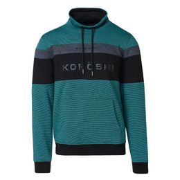 Koroshi Sweatshirt Herren Gr&ouml;&szlig;e M t&uuml;rkis / anthrazit / schwarz