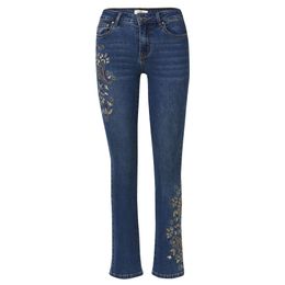 Koroshi Jeans Damen Gr&ouml;&szlig;e 32/34 dunkelblau