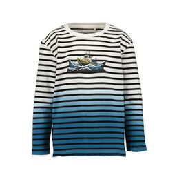 Blue Seven Shirt Jungen Gr&ouml;&szlig;e 116 enzian / royalblau / schwarz / offwhite