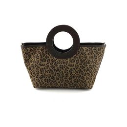 Marlon Leder-Henkeltasche "Babila" in Taupe/ Dunkelbraun - (B)43 x (H)23 x (T)12 cm - 74% | Damen-taschen