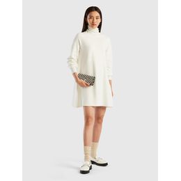 Benetton Kleid in Wei&szlig; - 72% | Gr&ouml;&szlig;e M | Damen-kleider