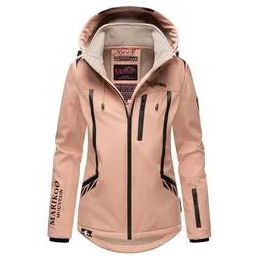 Softshelljacke Marikoo "Mount-Cho-Oyu", Damen, Gr. S, rosa, Obermaterial: 95% Polyester, 5% Elasthan, Futter: 100% Polyester, Ärmelfutter: 100% Polyester, Jacken, mit abnehmbarer Kapuze