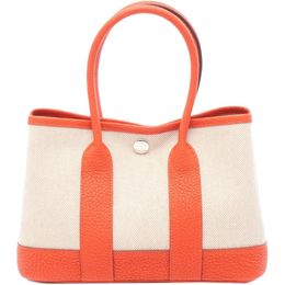 Herm&egrave;s Herm&egrave;s Crossbody Bags - Toile and Negonda Garden Party 23 - Gr. unisize - in Braun - f&uuml;r Damen
