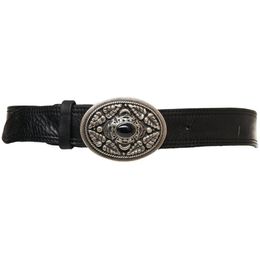 Campomaggi G&uuml;rtel - Grained leather belt - Gr. 85 - in Schwarz - f&uuml;r Damen