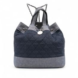 Chanel Rucks&auml;cke - Quilted Denim Medallion Backpack - Gr. unisize - in Blau - f&uuml;r Damen